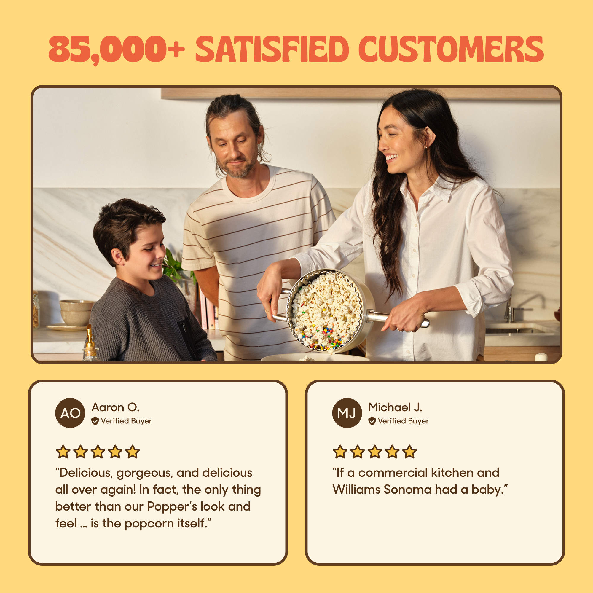 Modern Stovetop Popcorn Popper - Popsmith