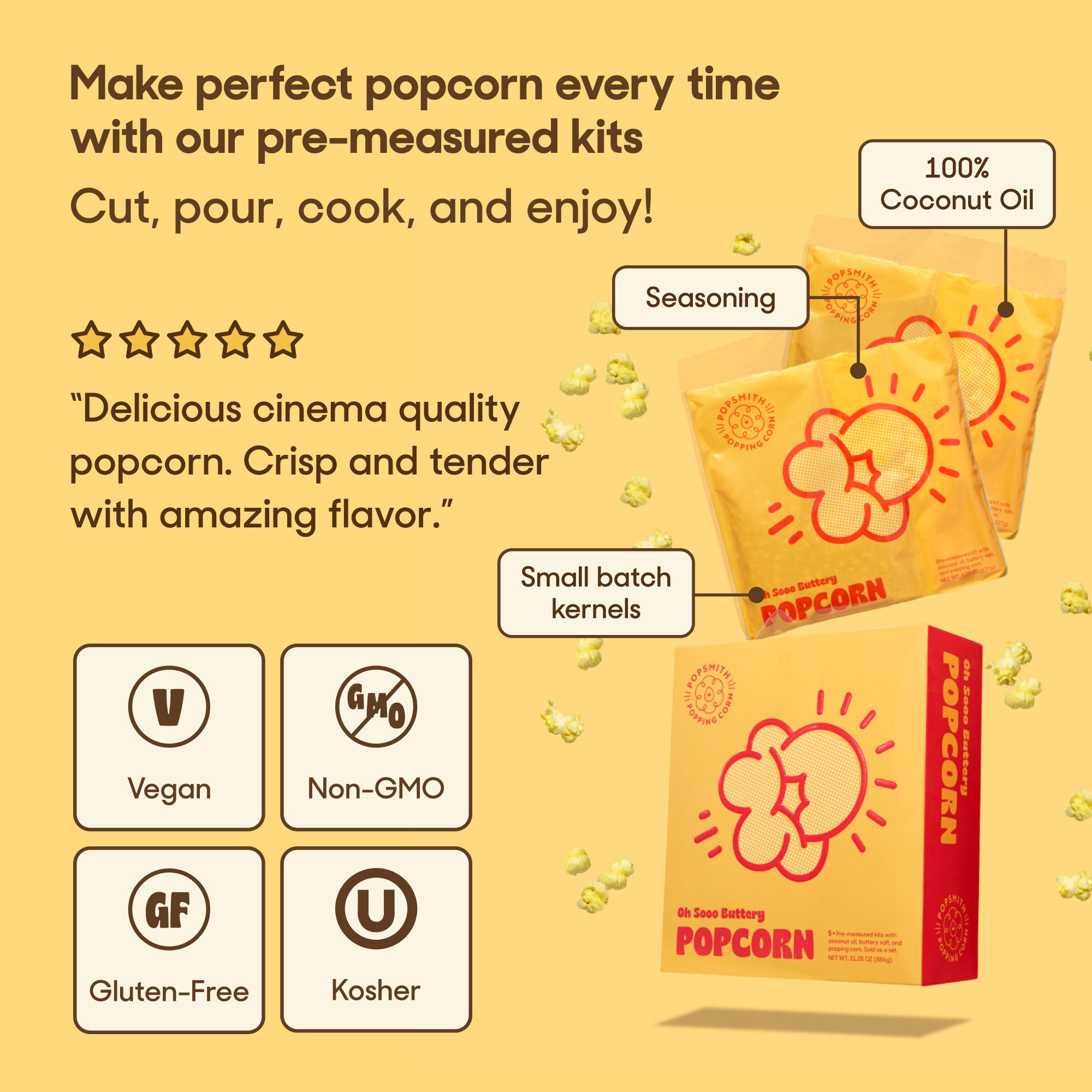 Modern Stovetop Popcorn Popper - Popsmith