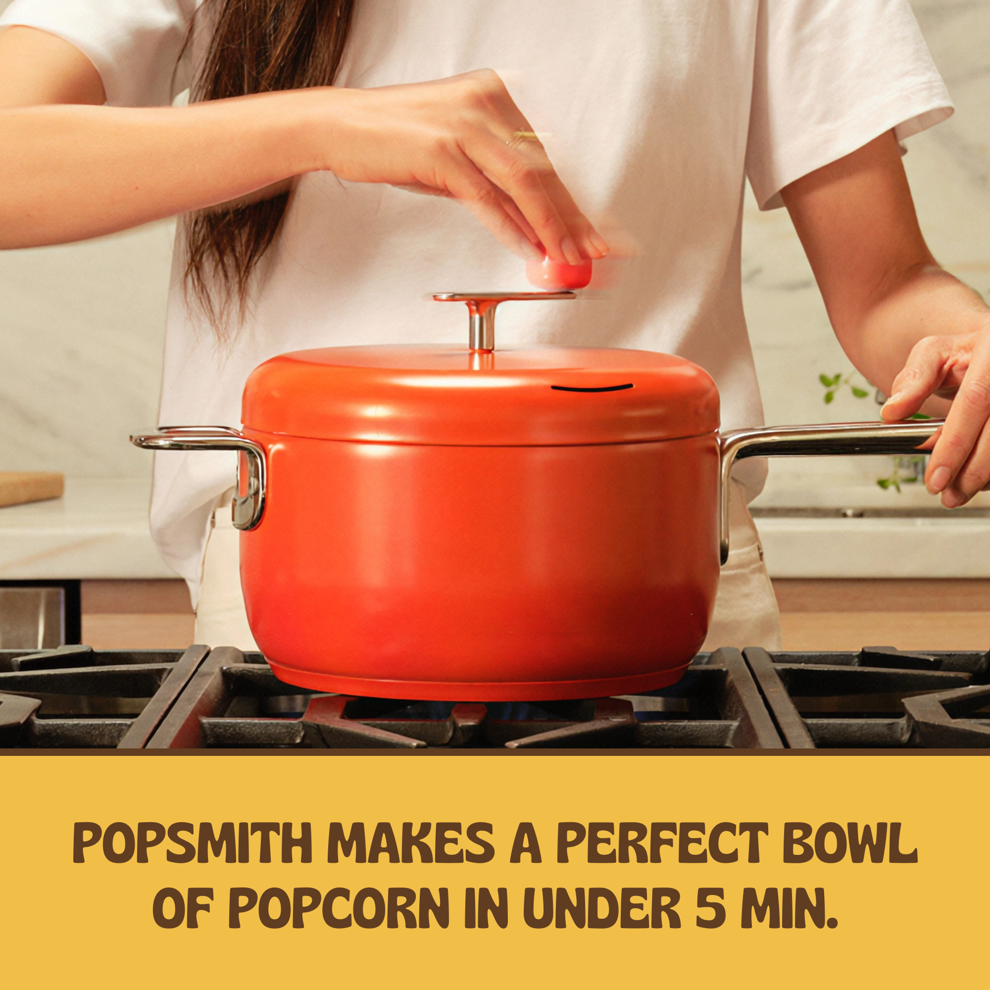 Modern Stovetop Popcorn Popper - Popsmith